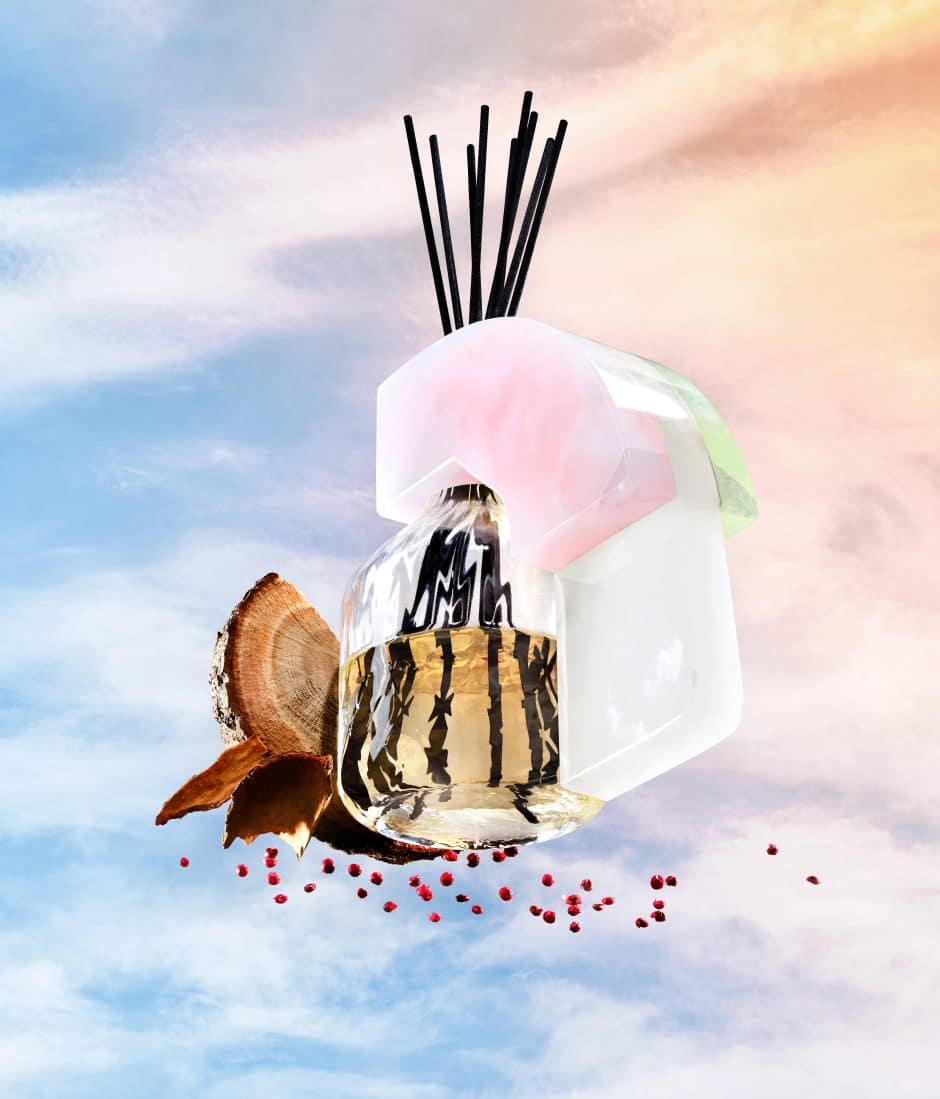 Interior Fragrance Reed Diffuser Set – Soft Pale Pink - SolidNature